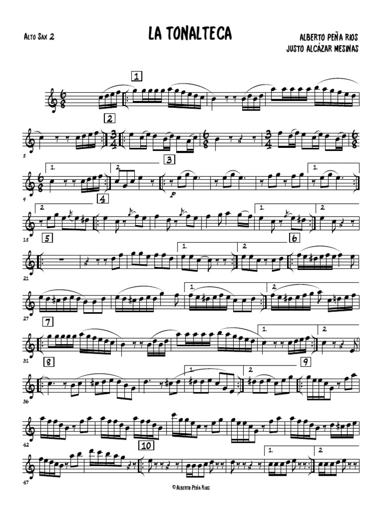 LA TONALTECA - Alto Sax 2 | PDF