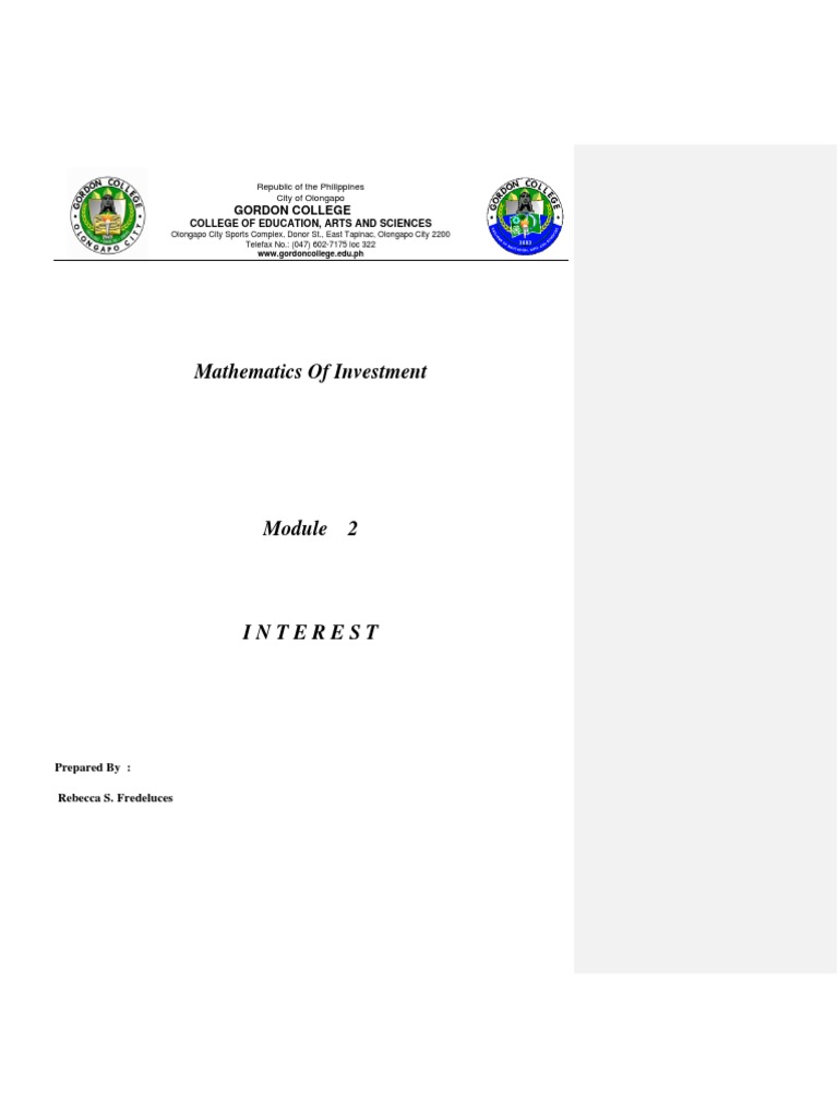 Module - 2 | PDF | Compound Interest | Interest