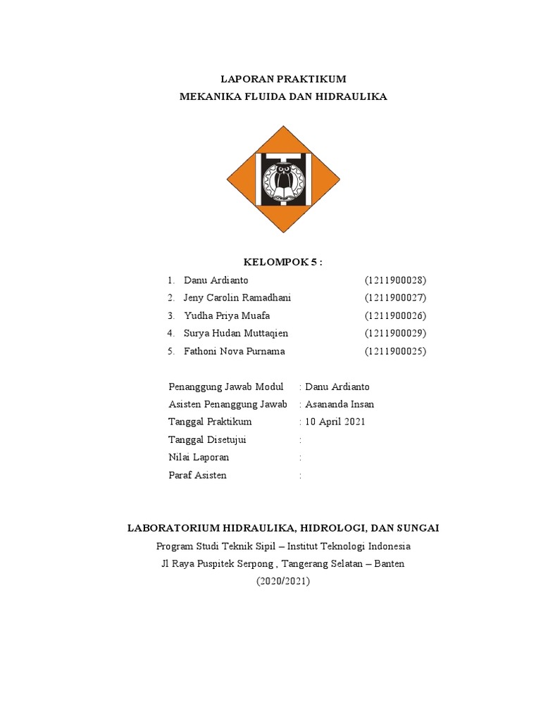 Laporan Praktikum Fluida Teknik Sipil | PDF