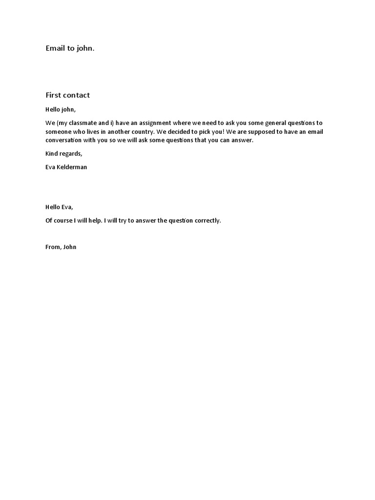 John Email Conversation | PDF