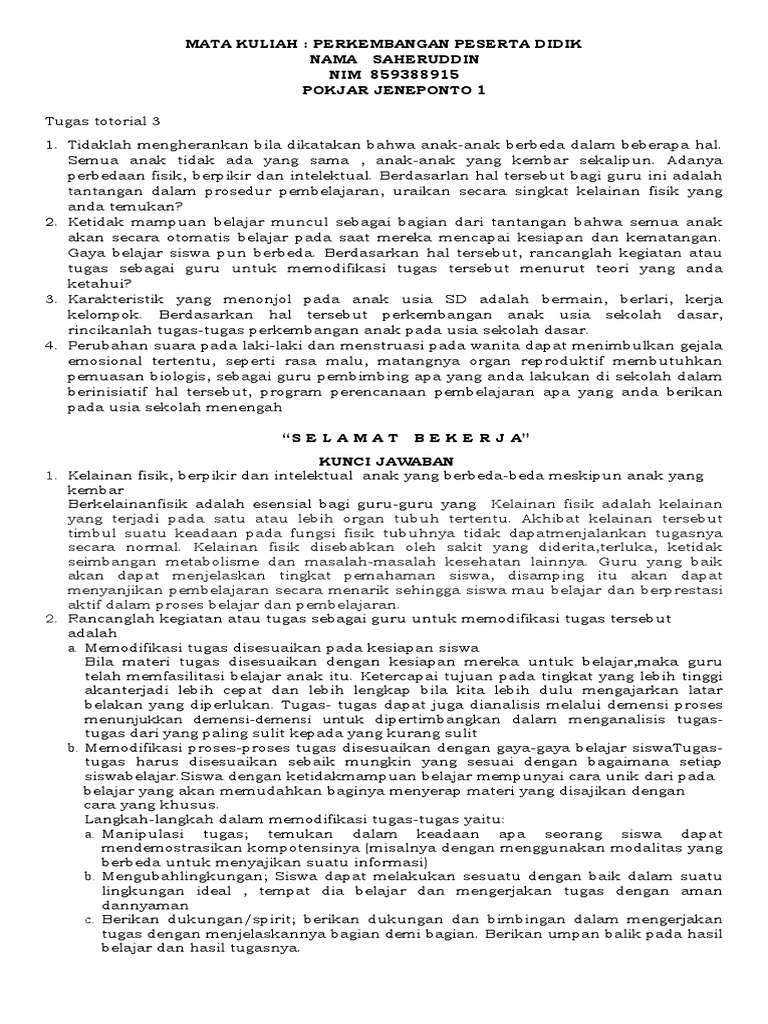 Tugas Tutorial 3 PPD | PDF