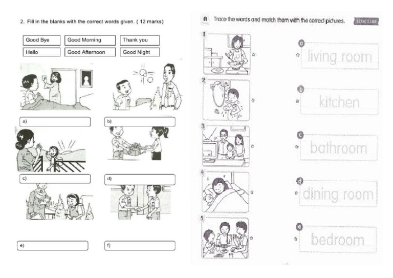 Worksheet Bi Tahun 1 | PDF
