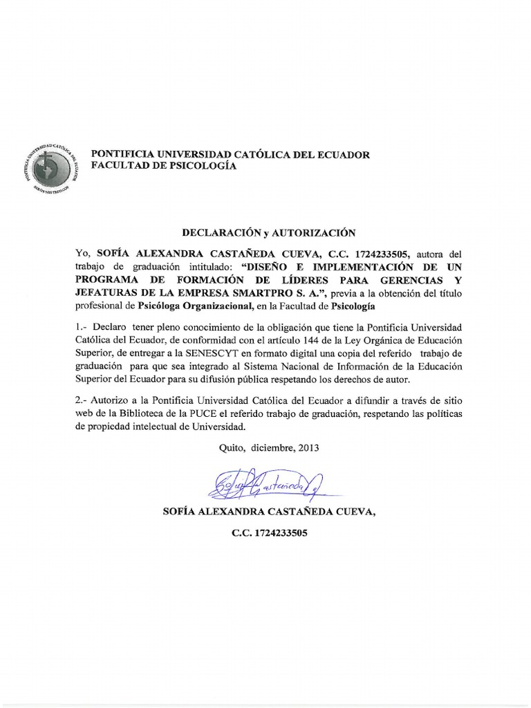 Diseño e Implementación de Un Programa de Formación de Líderes para ...