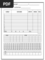 Cricket Score Sheet Template | PDF