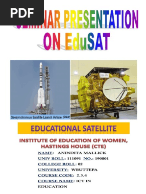 Edusat Satellite EDUSAT/GSAT 3 Explained In Hindi|EDUCATIONAL