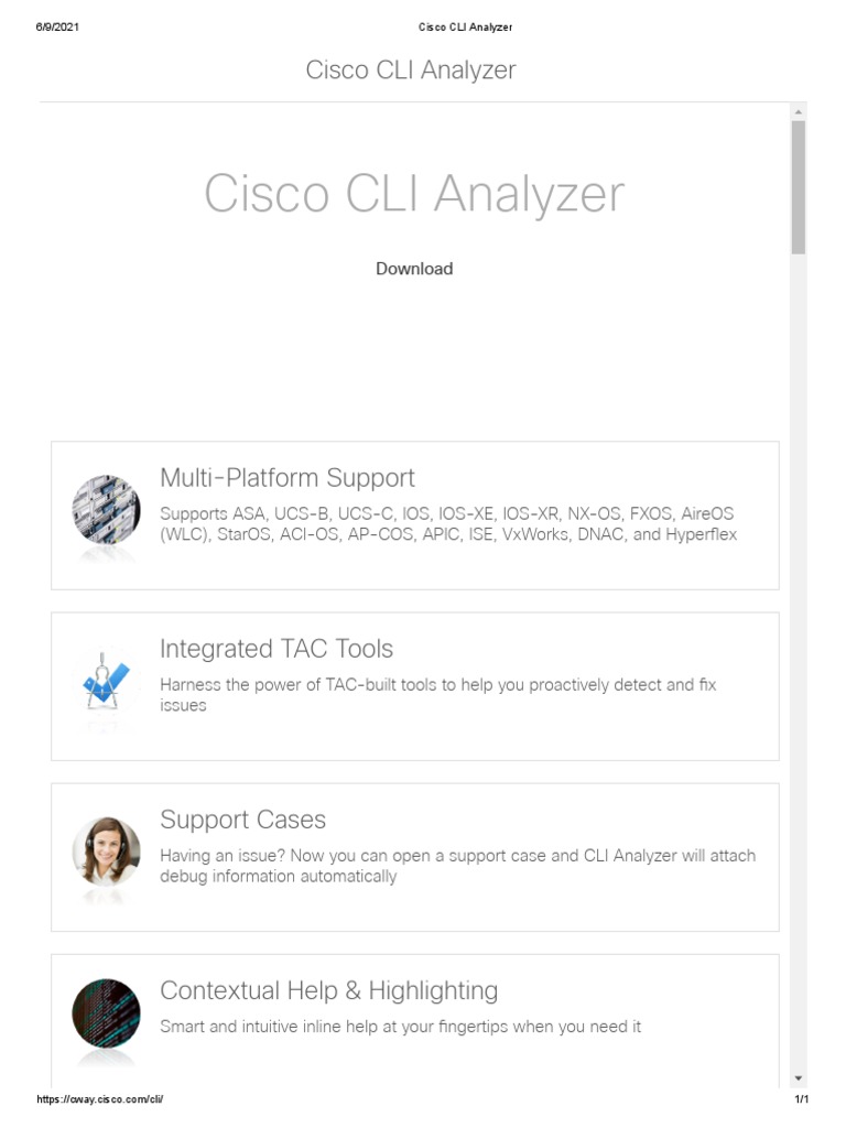 Cisco CLI Analyzer | PDF | Technology & Engineering