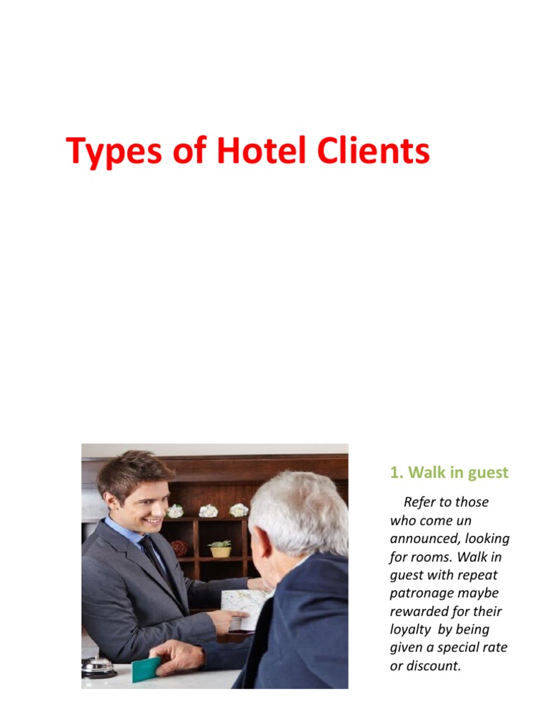 Types of Hotel Clients | PDF | Business | Finance & Money Management