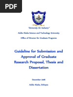 AAU Graduate Proposal and Thesis Writing Guide | PDF | Thesis | Data ...