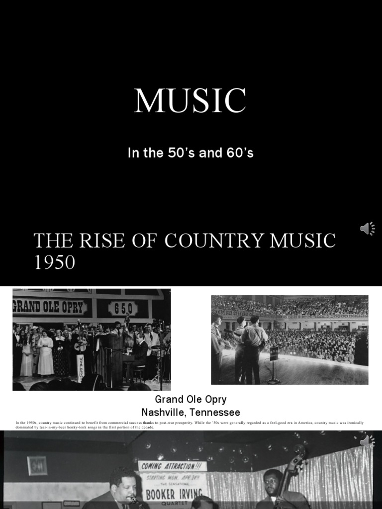 Evolution of Music: 1950s-60s Trends | PDF | History