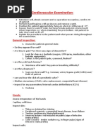 Cardiovascular Examination OSCE Checklist Geeky Medics | PDF ...