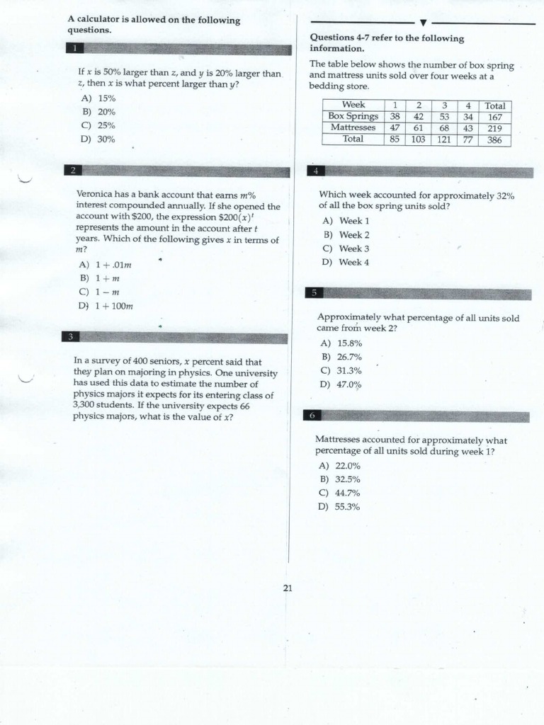 Percent Exercises-1 Copymm | PDF