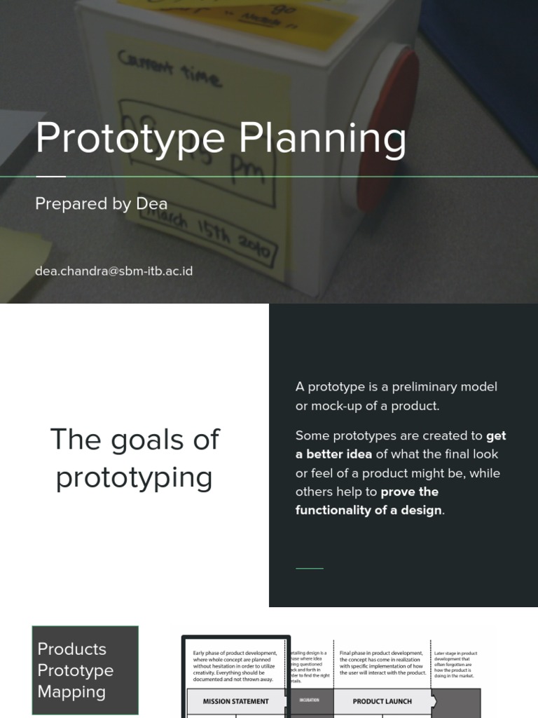 Prototype Planning - 2021 | PDF | Prototype | Software Prototyping
