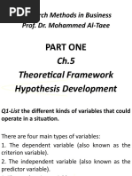 ch05 Theoretical Framework & Hypothesis Development | PDF | Hypothesis | Theory