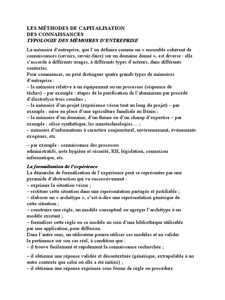 Les Méthodes de Capitalisation | PDF | Analyse comparative | Sociétés