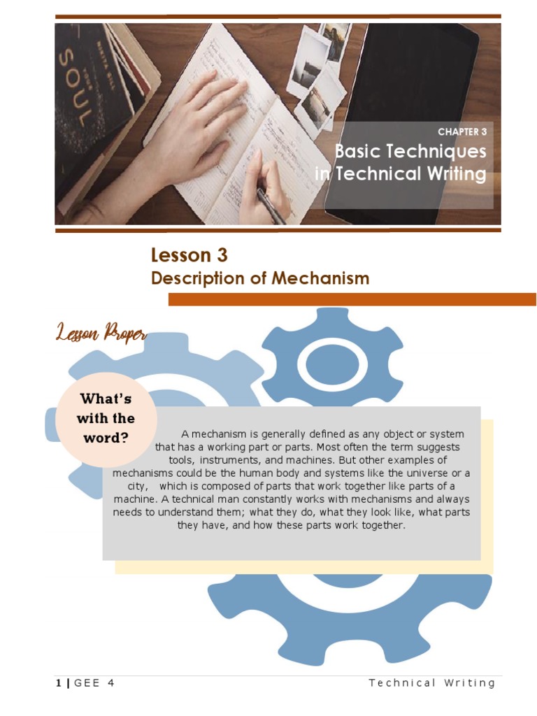 Writing Effective Mechanism Descriptions | PDF | Machines | Shape