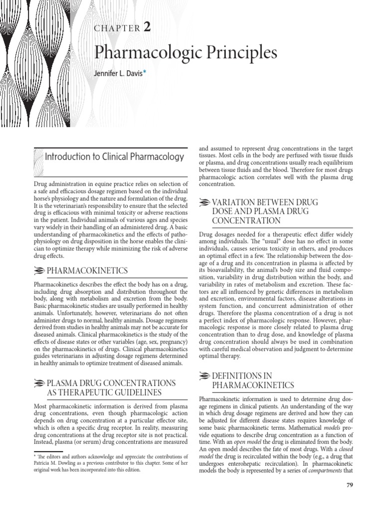 CHAPTER 2 Pharmacologic Principles | PDF | Pharmacokinetics ...