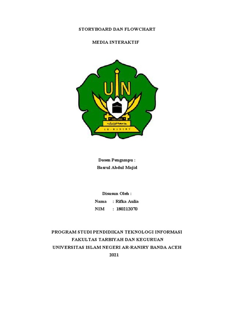 Contoh Storyboard Dan Flowchart Media Interaktif | PDF