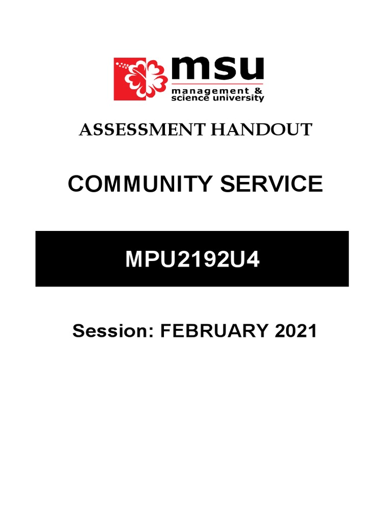 Community Service Project Report | PDF | Rubric (Academic) | Critical ...