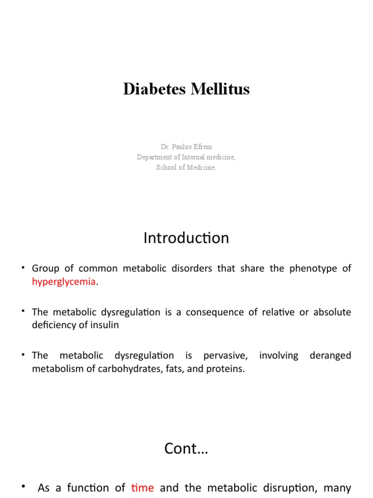 Understanding Diabetes Mellitus Types | PDF | Prediabetes | Diabetes