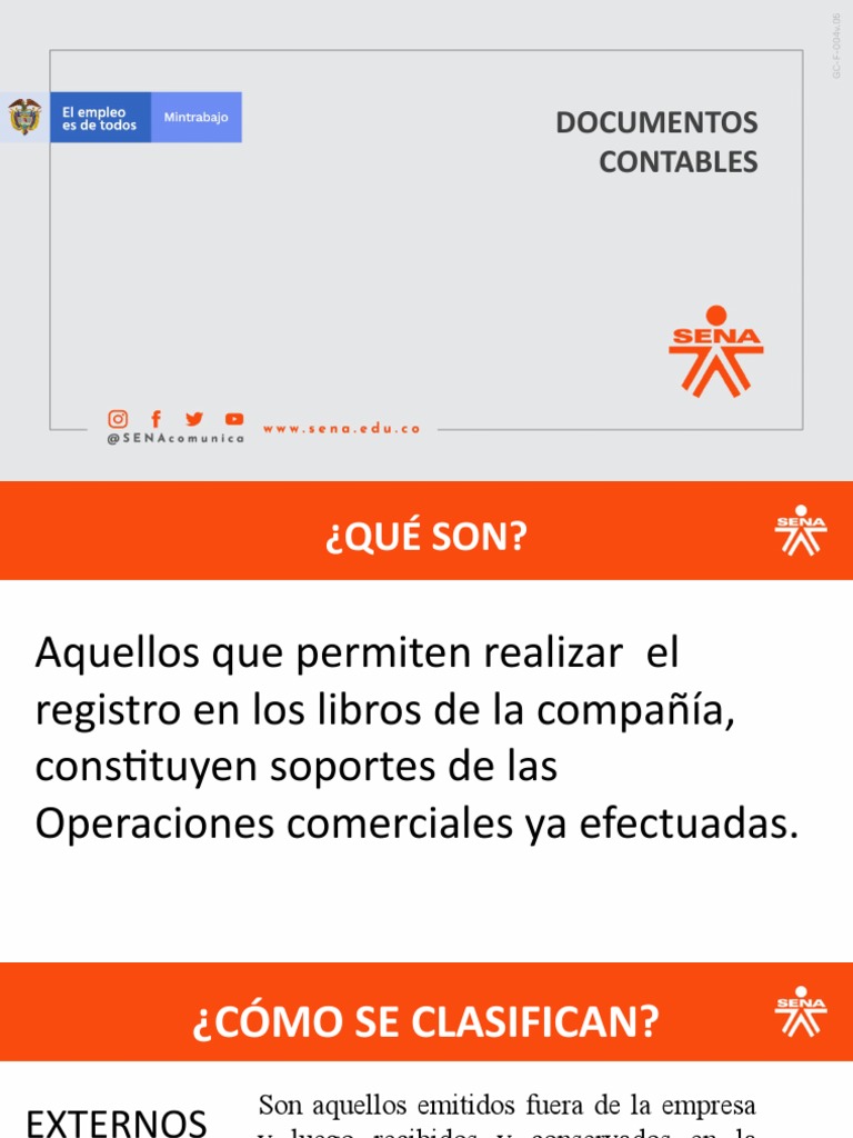 Diapositivas Documentos Contables | PDF | Cheque | Contabilidad