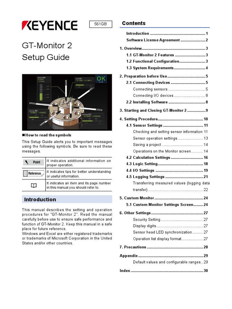 GT-Monitor 2 Setup Guide: Point Reference | PDF | Usb | Computer Monitor