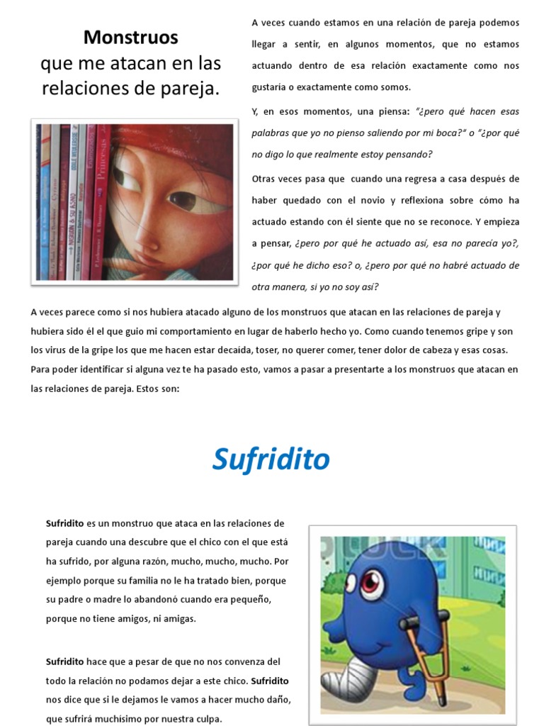 Monstruos en relaciones de pareja | PDF | Relaciones personales ...