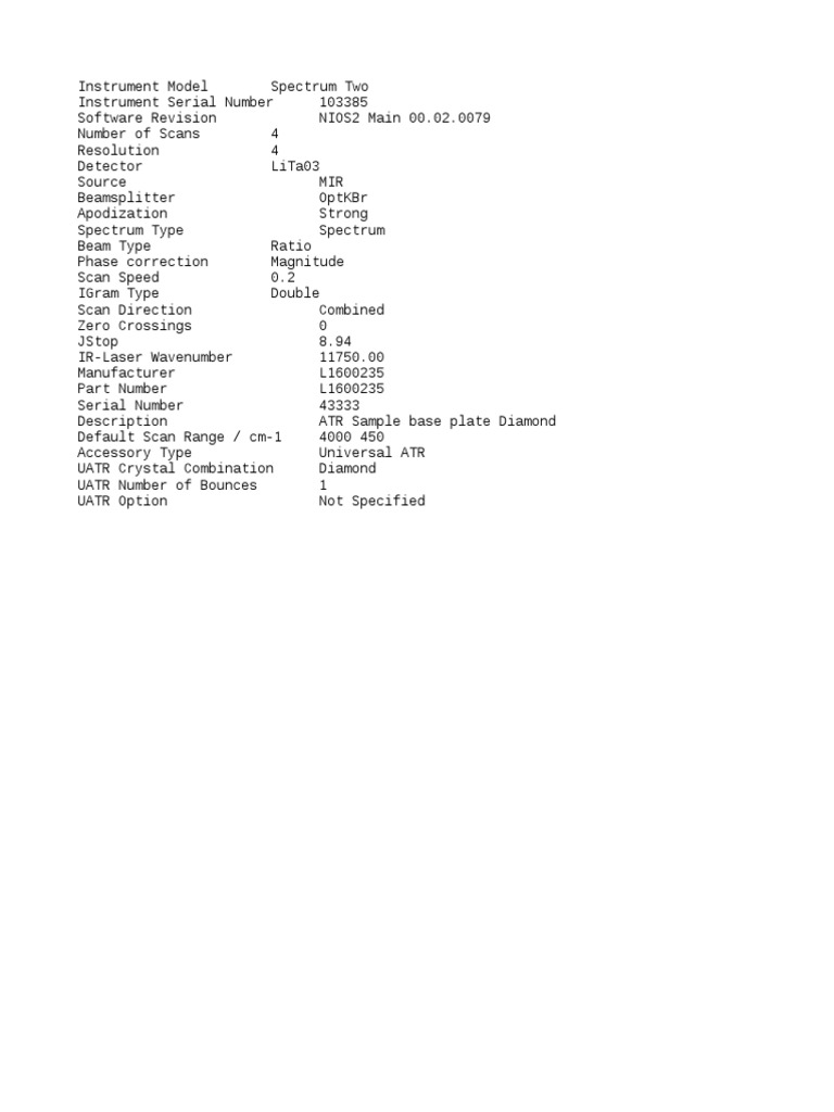 Instrument Details | PDF