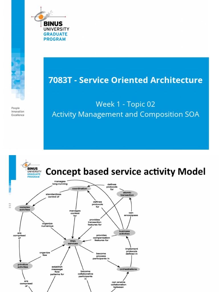 PPT2-W1-Topik2-Activity Management and Composition SOA | PDF | Service ...