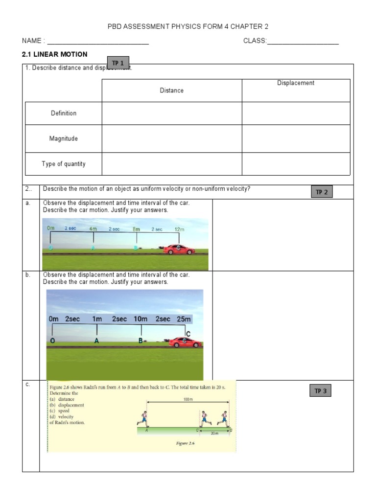 PBD Assessment Physics Form 4 Chapter 2 | Download Free PDF | Weight ...