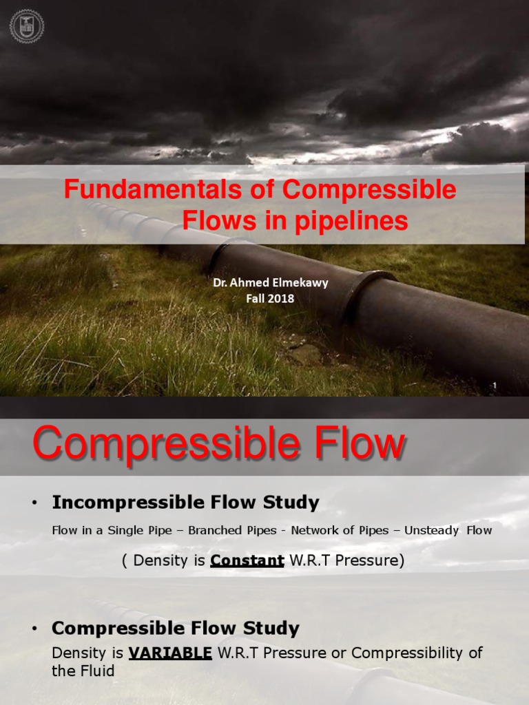 Fundamentals of Compressible Flow in Pipelines | PDF | Fluid Dynamics | Gases