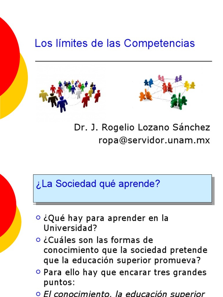Los Límites de Las Competencias Elaborada A Partir de Ronald Barnett ...
