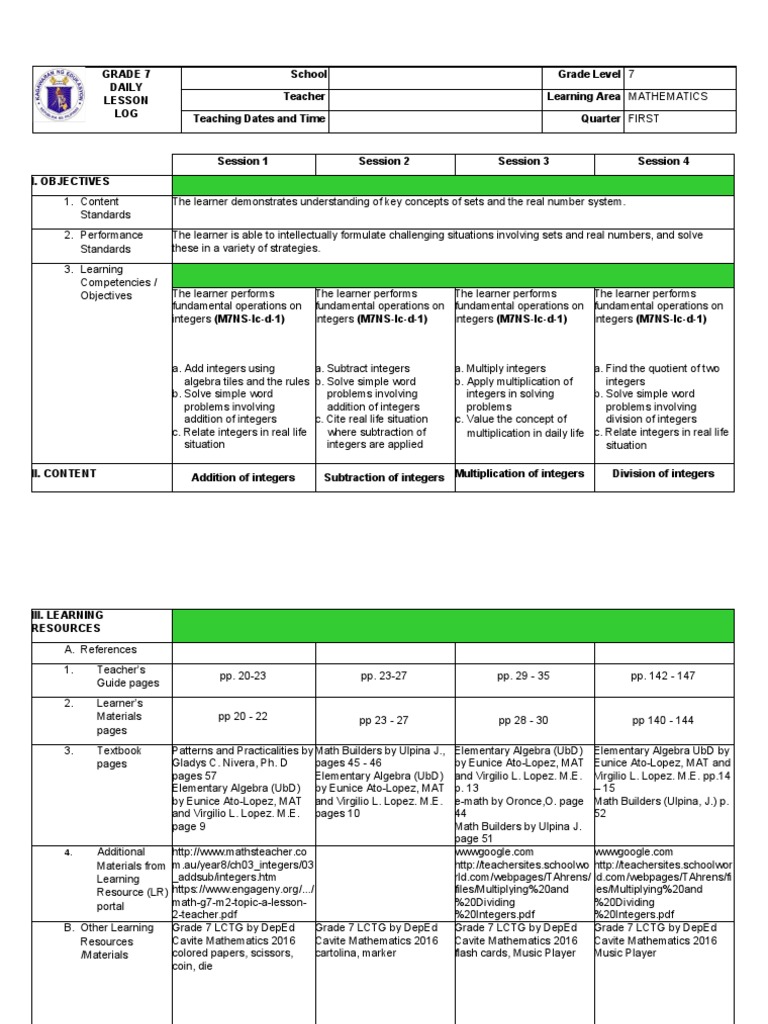 DLL in Mathematics | PDF | Subtraction | Integer