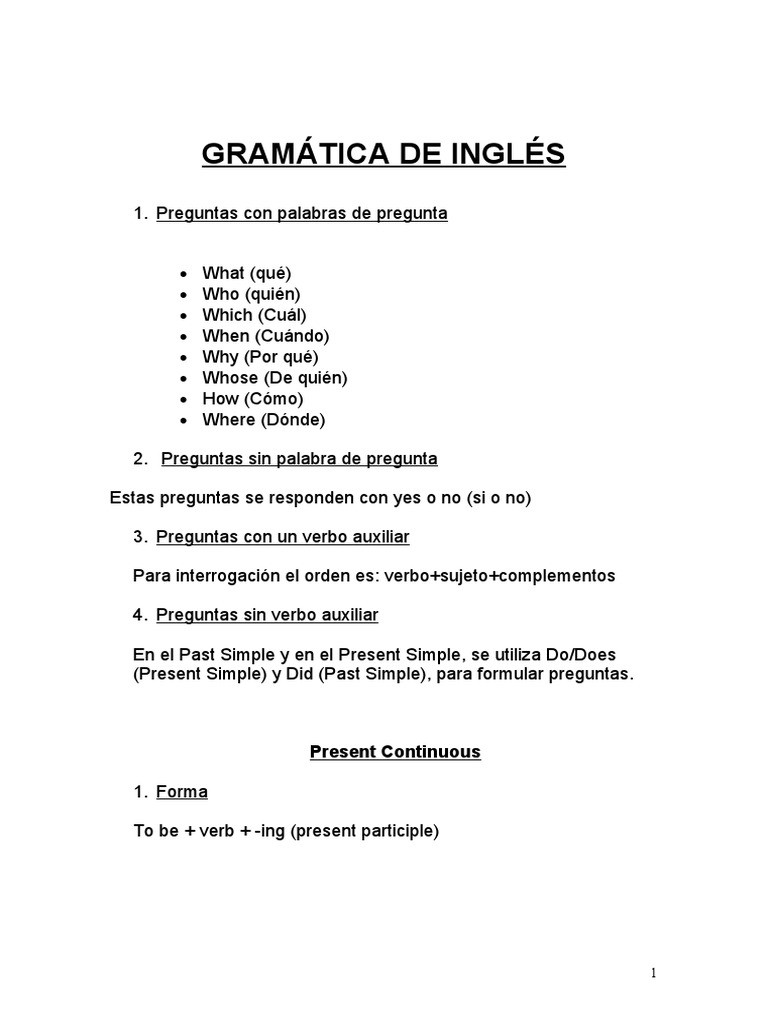 Gramatica Inglesa | PDF | Onomástica | Tipología Lingüística