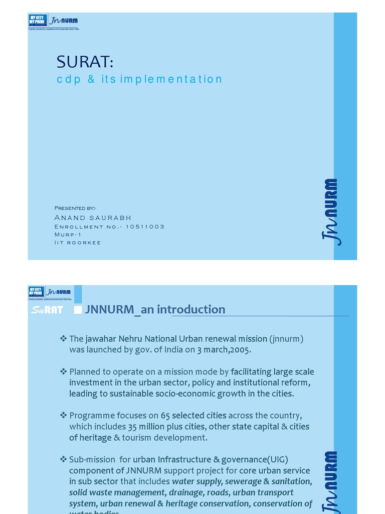 Surat: CDP& Its Implementation | Download Free PDF | Sanitary Sewer ...