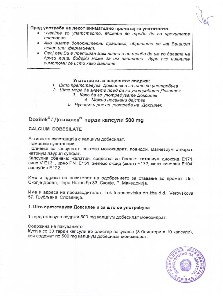 Doxilek 500 MG HC PIL | PDF