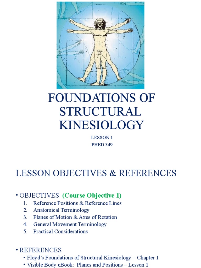 Foundations of Structural Kinesiology: Lesson 1 PHED 349 | PDF ...