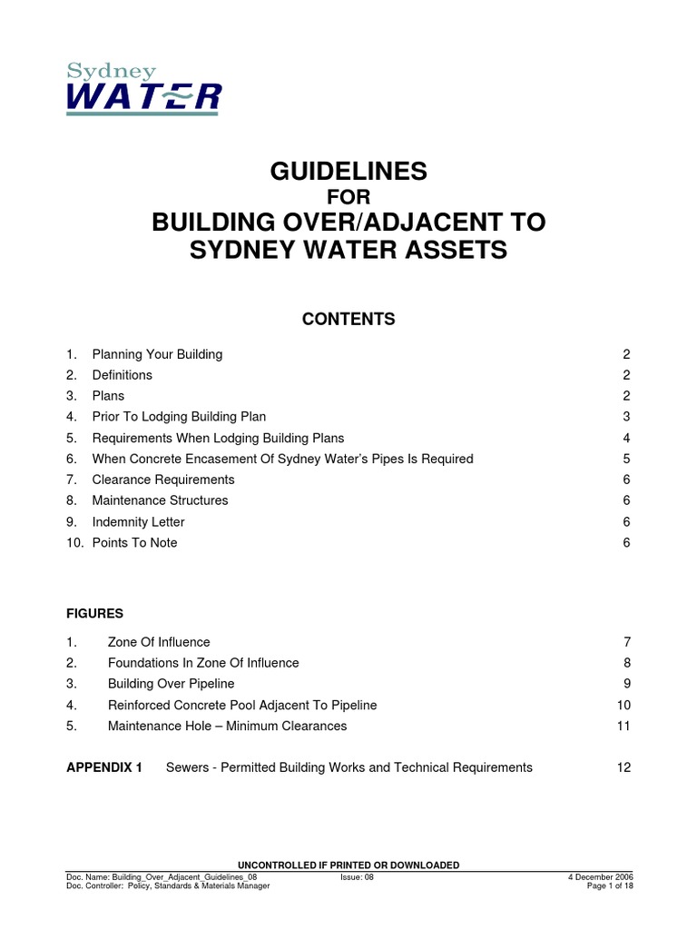 Building Over Sewer | PDF | Sanitary Sewer | Surveying