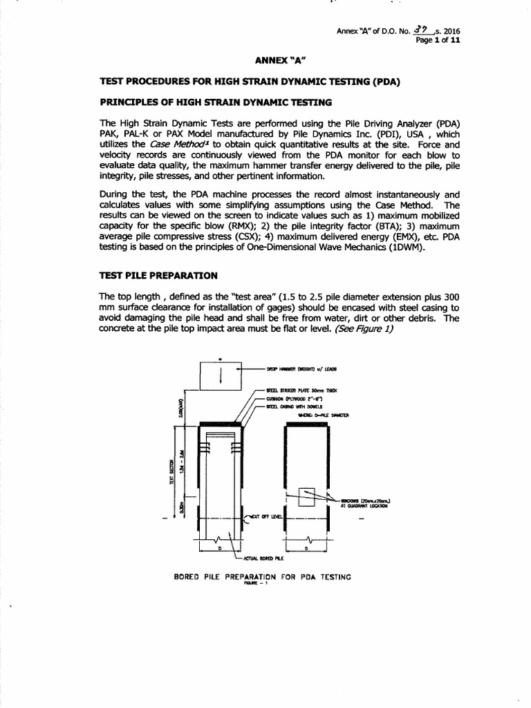 High Strain Dynamic Testing Procedures | PDF | Deep Foundation ...
