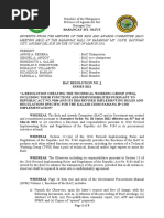 Bac Resolution of Creation of TWG - Cabangaran | PDF | Procurement ...