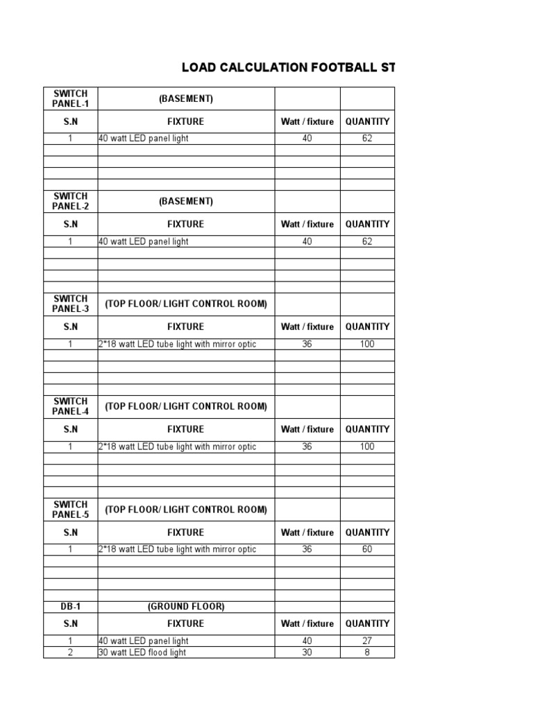 Load Calculation Football Stadium, Godawari | PDF | Manufactured Goods ...