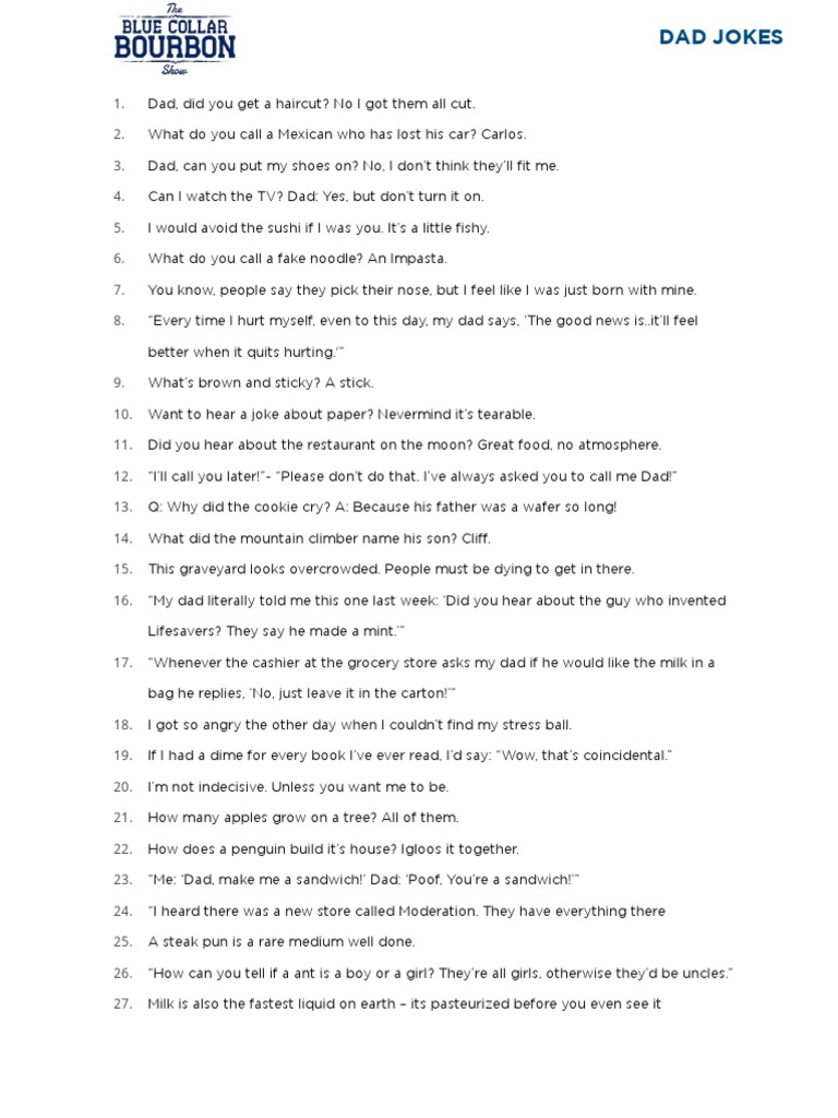 Dad Jokes | PDF | Foods | Nature