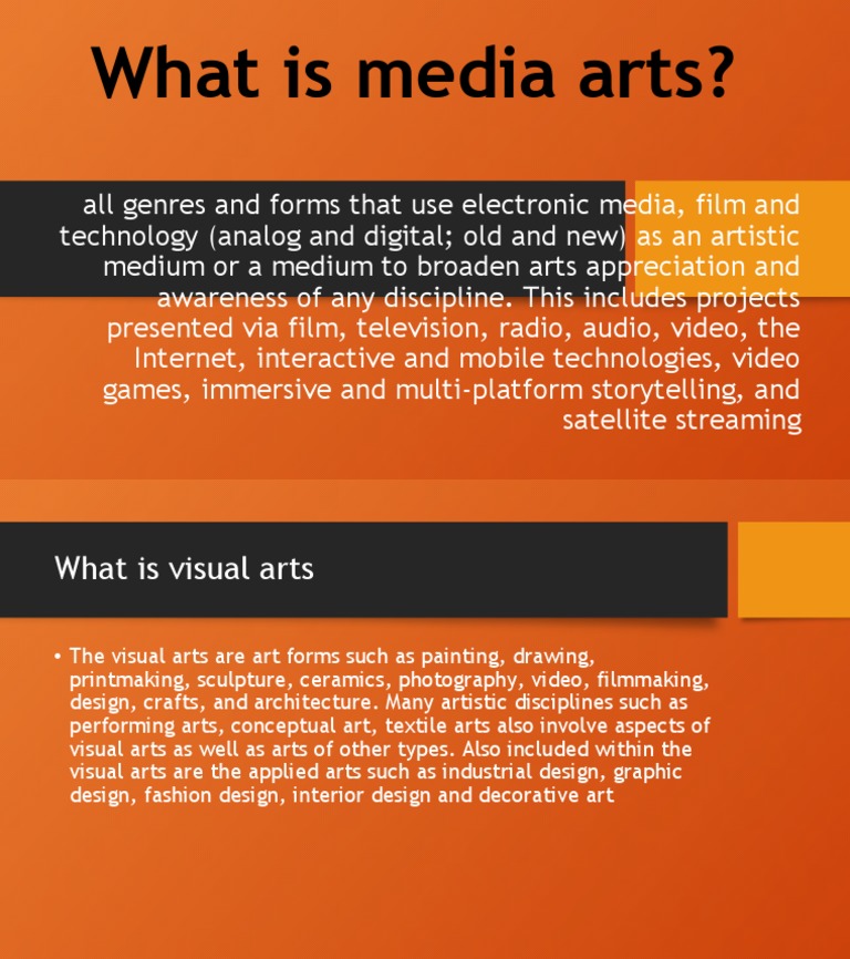 Understanding Media Arts Definition | PDF