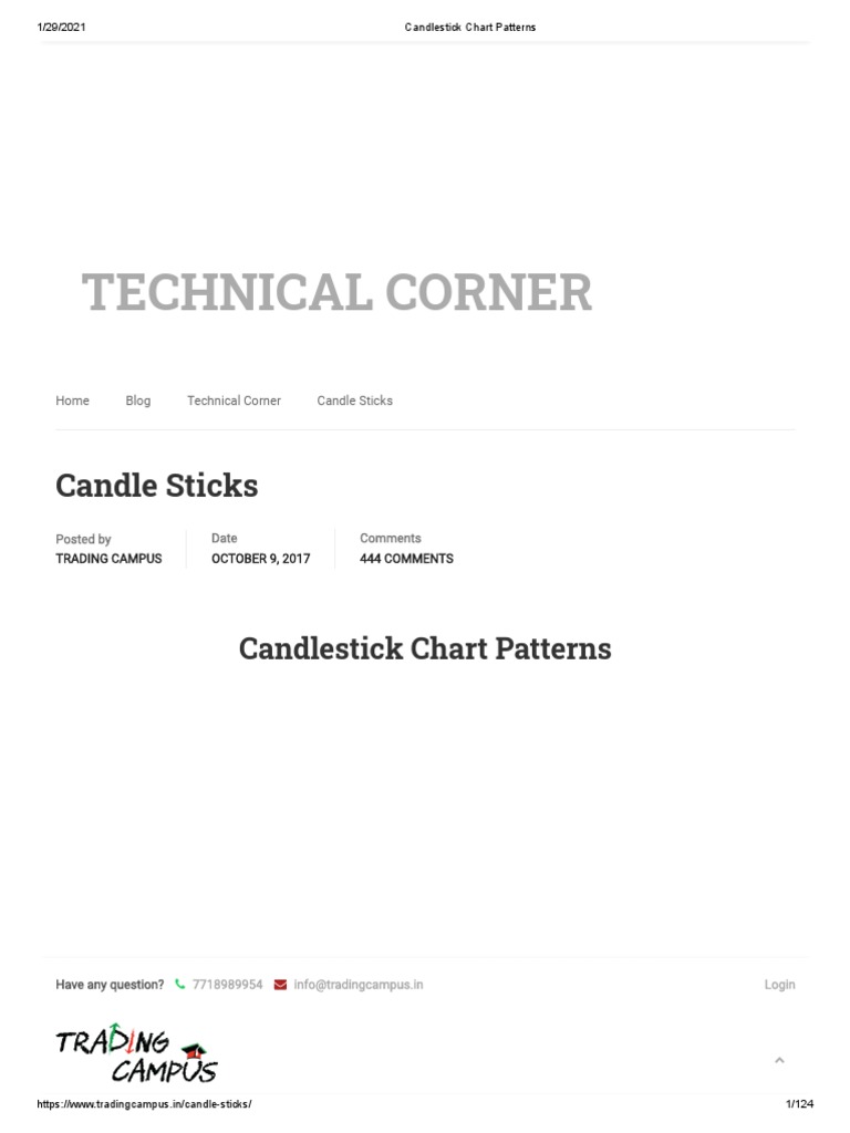 Candlestick Chart Patterns | PDF | Market Trend | Search Engine ...