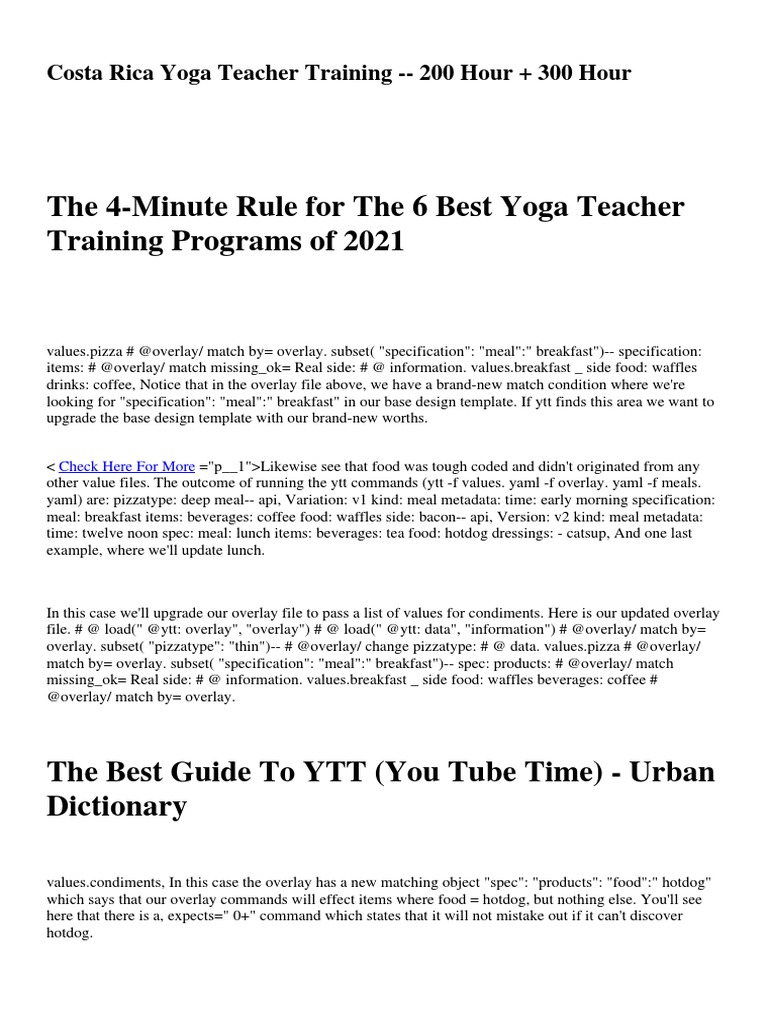 Using YTT To Customize TKG Deployments The IT Hollowtddblghzce | PDF ...