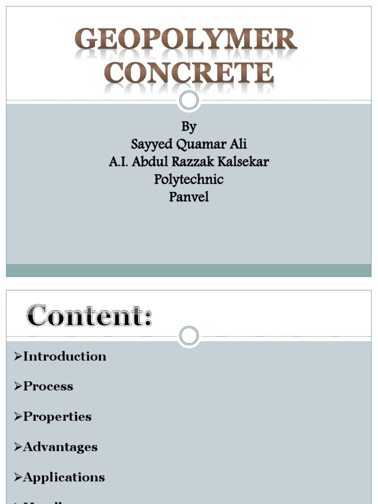 By Sayyed Quamar Ali A.I. Abdul Razzak Kalsekar Polytechnic Panvel ...