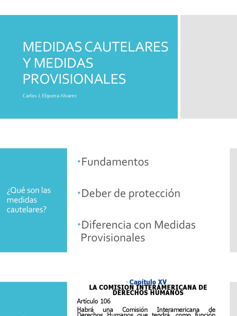 Medidas Cautelares y Medidas Provisionales UTP | PDF | Principios ...