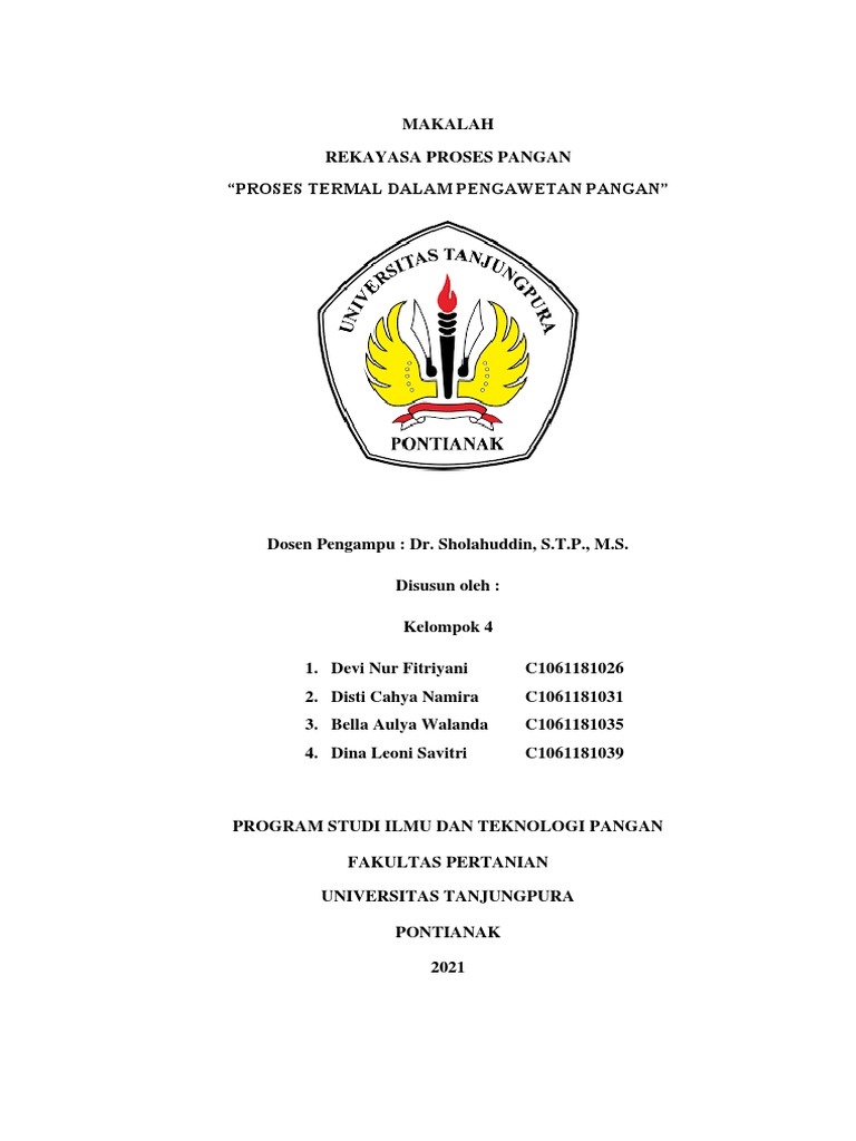 Makalah - Kel 4 - Proses Termal | PDF
