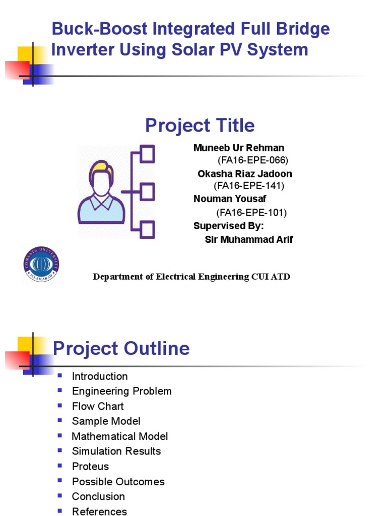 Project Title: Buck-Boost Integrated Full Bridge Inverter Using Solar ...