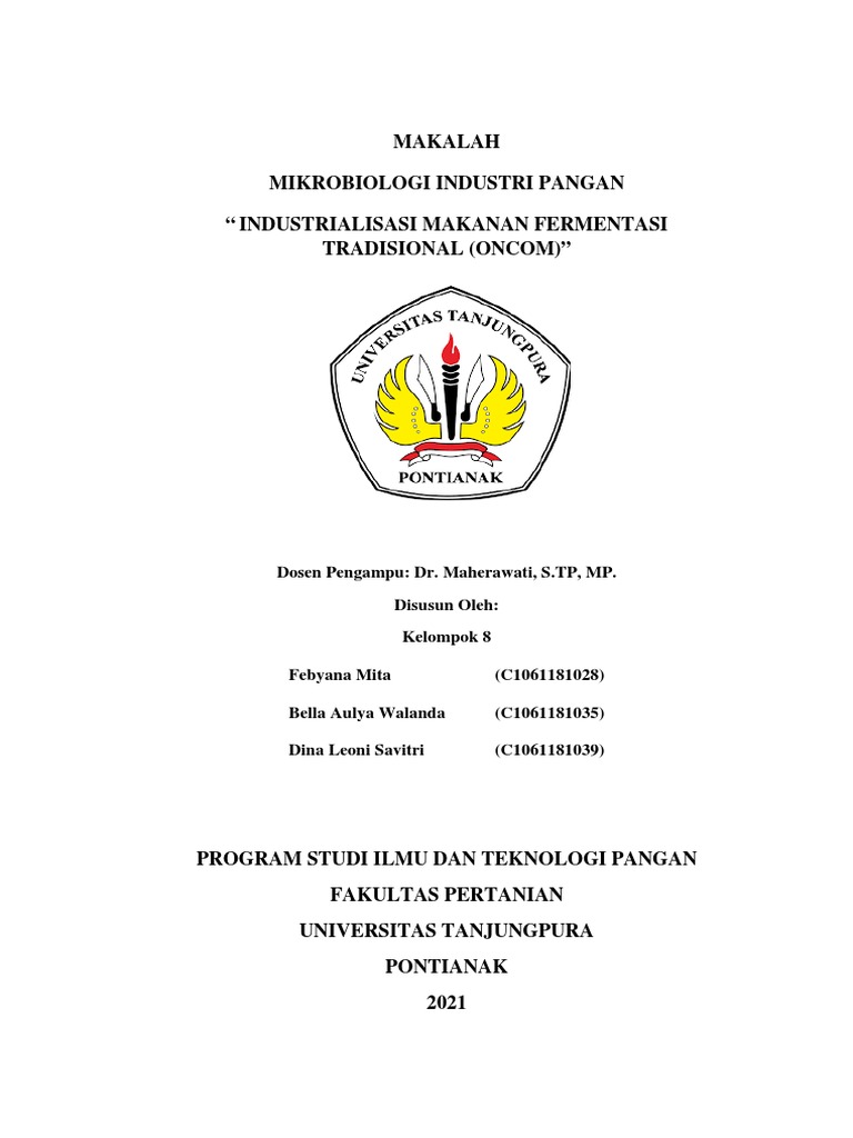 Proses Pembuatan Oncom Tradisional | PDF