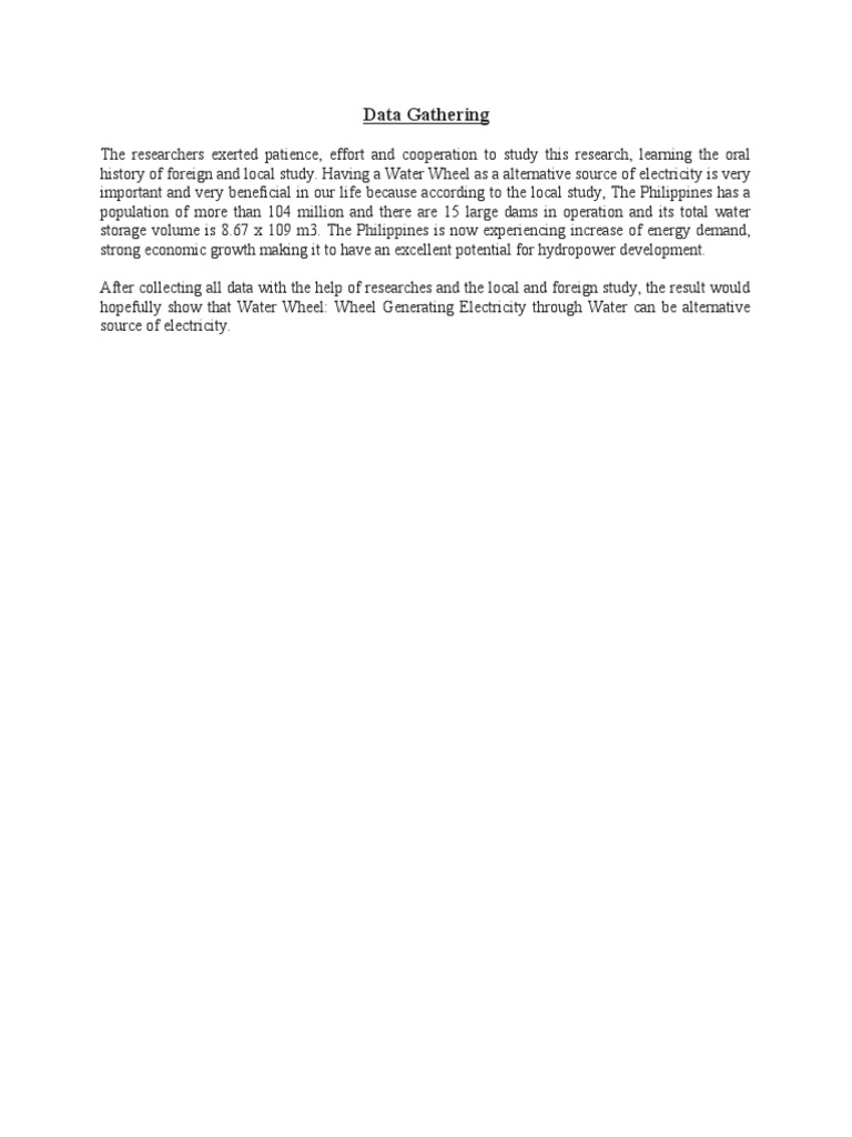 Research Data Gathering | PDF